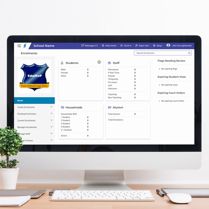 Sentral's New Look User Interface